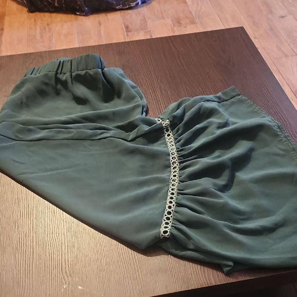 SHEIN | Pants & Jumpsuits | Shein Curve Deep Green Garment | Poshmark